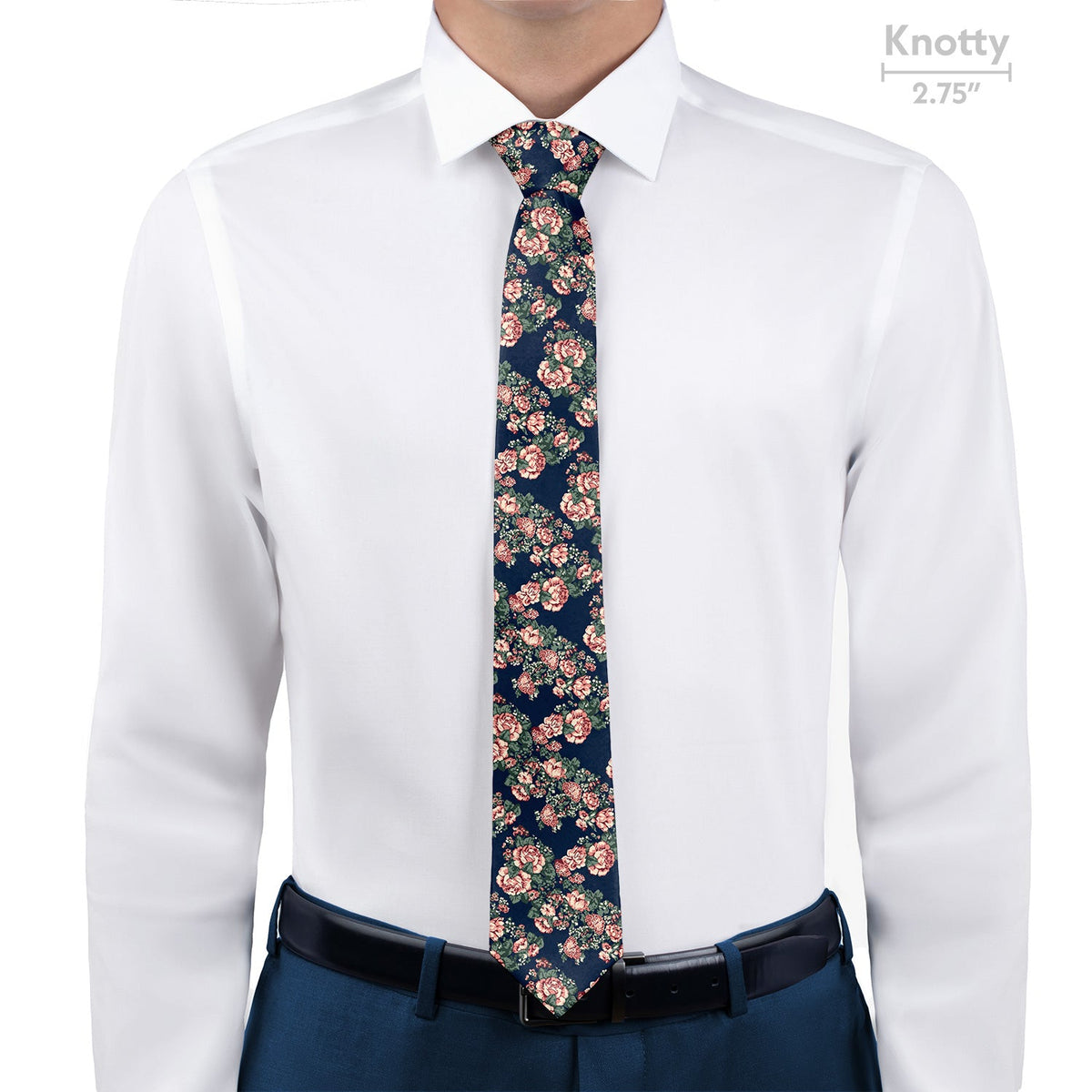 Allison Floral Necktie | Skinny, Knotty, Classic Widths
