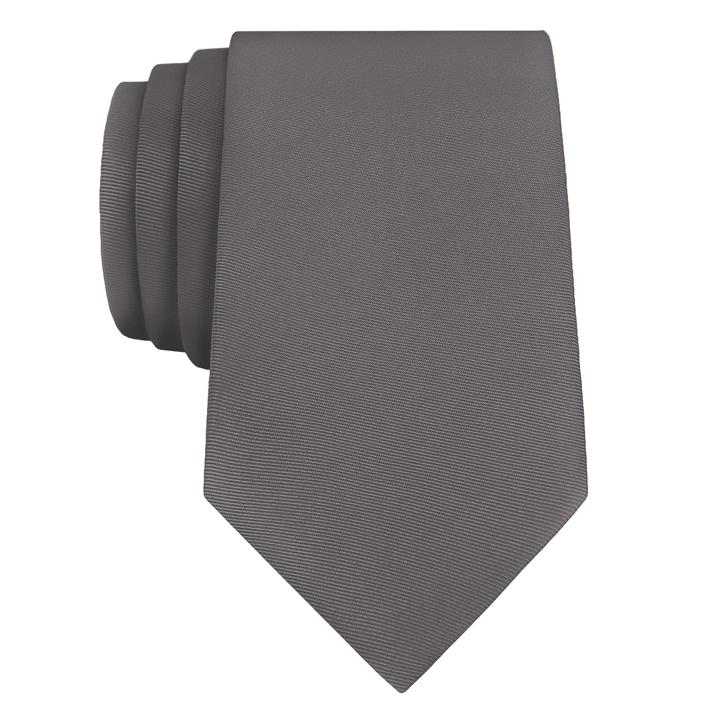 Azazie Steel Grey Necktie | Skinny, Knotty, Classic Widths