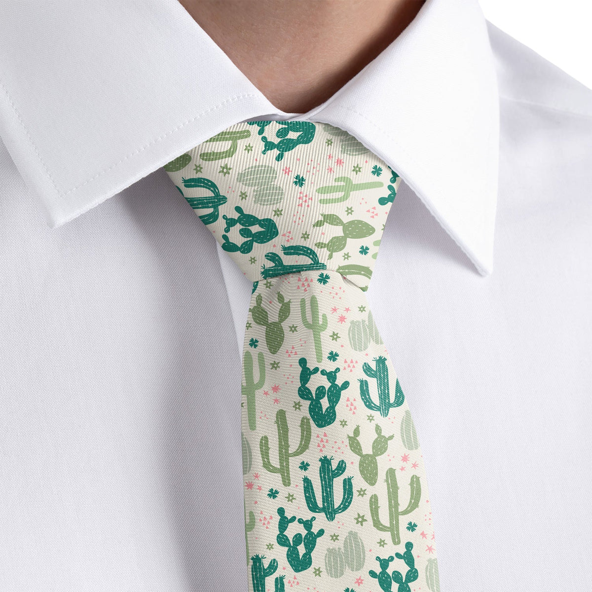 Cactus Party Necktie | Skinny, Knotty, Classic Widths