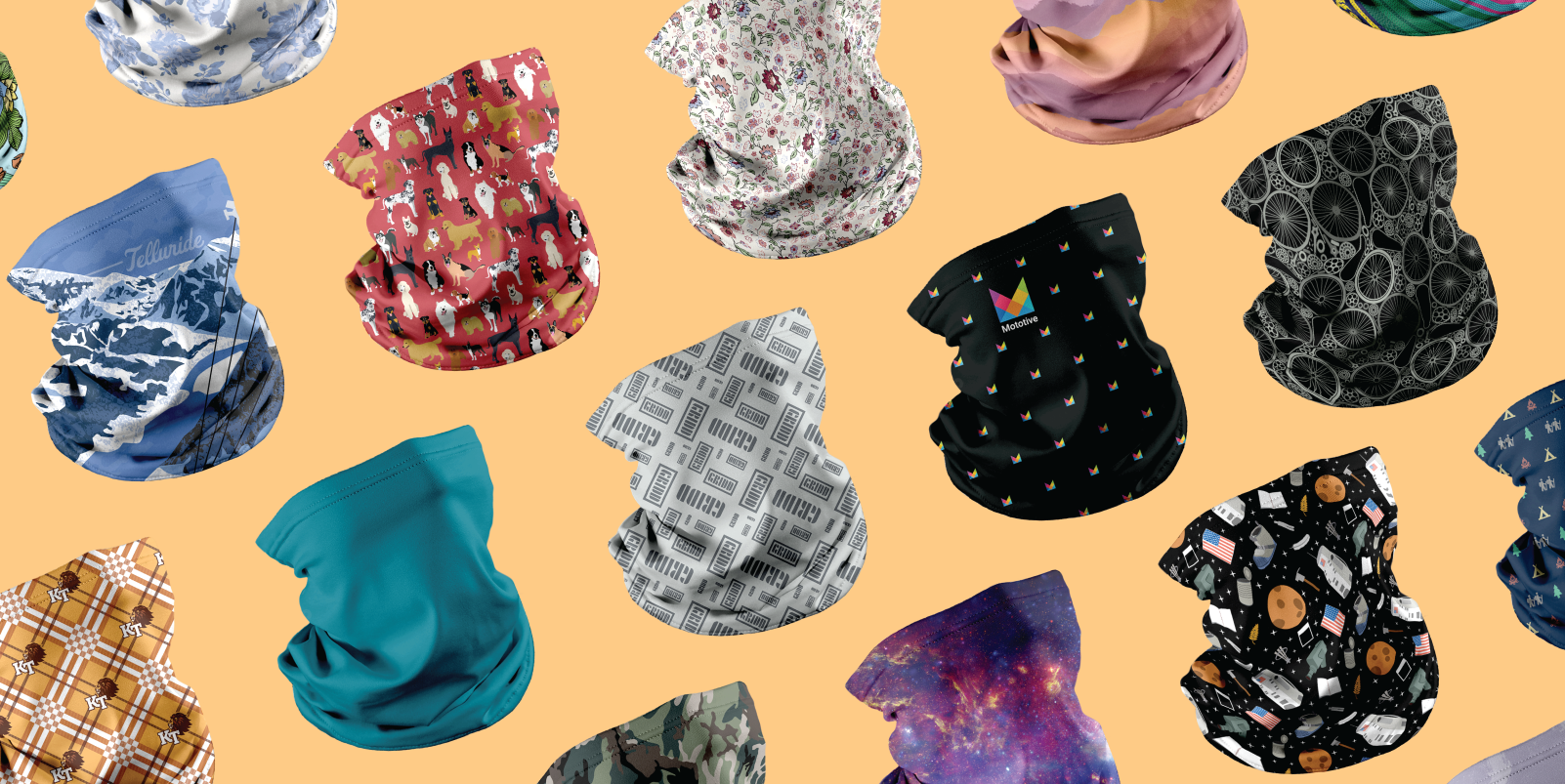 Custom Neck Gaiters - Ships As Fast As 7 Days, Made in USA - Knotty Tie Co.