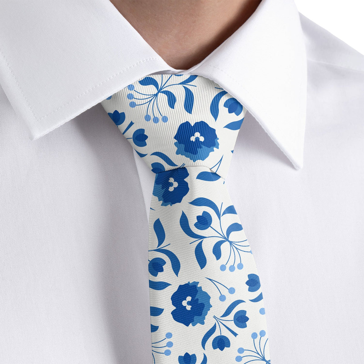 Poppy Floral Necktie | Skinny, Knotty, Classic Widths