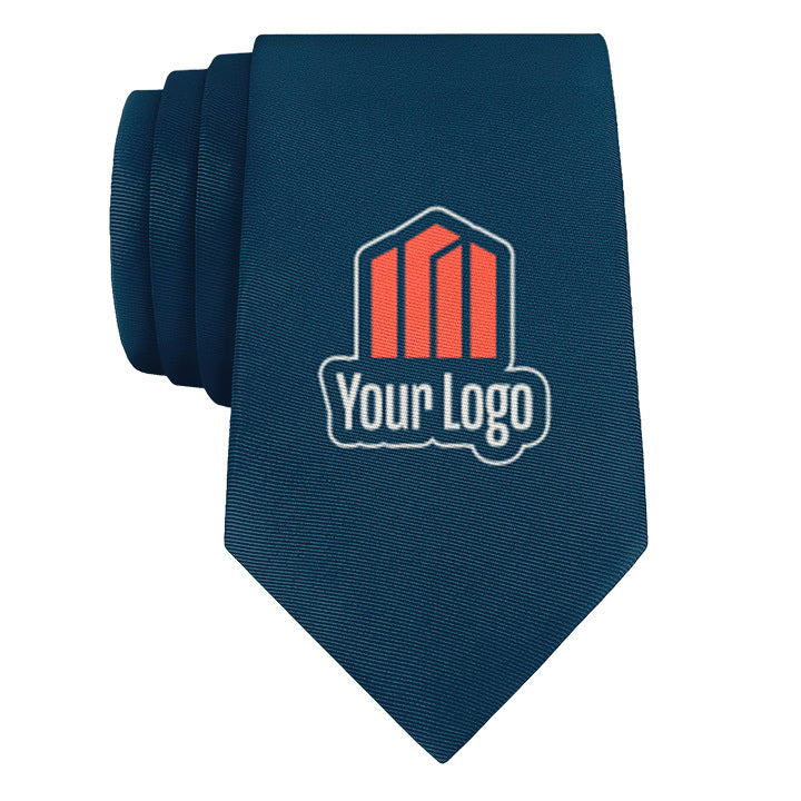 Custom Solid 1 Logo Tie - Knotty Tie Co.