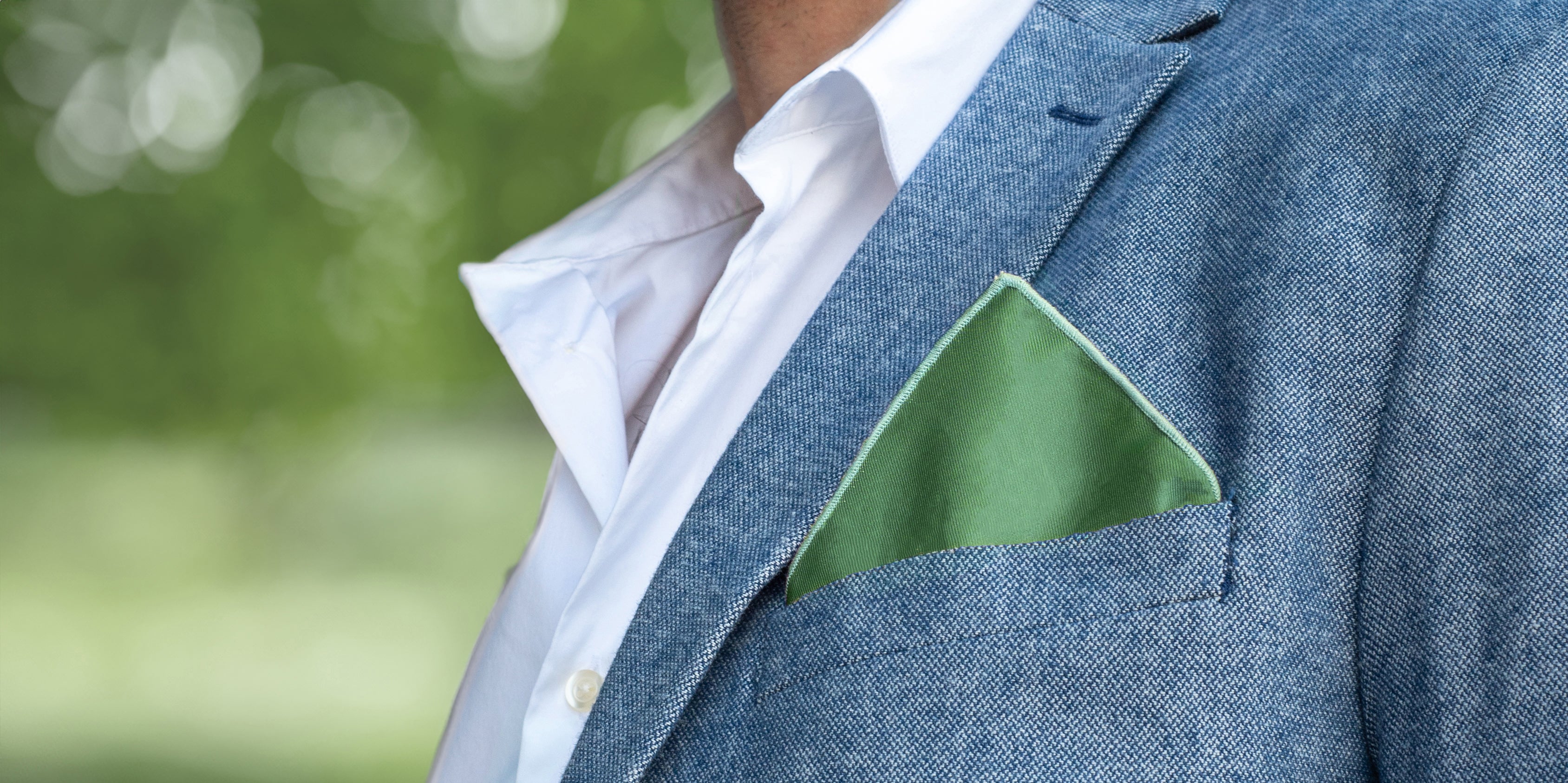 Men's Green Pocket Squares: Sage, Mint, Holiday, Apple - Match Ties