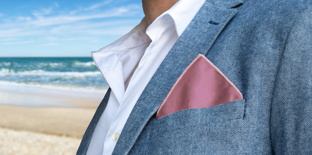 Men's Pink Pocket Squares: Baby, Blush, Hot Pink, Wedding - Match Ties