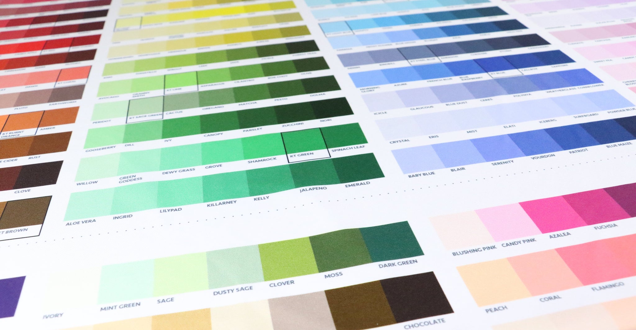 ColorMatch Chart - Match Your Dress Color | Knotty Tie Co.